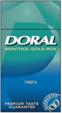Doral Gold Menthol Box 100 | Frank Silva & Sons